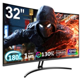 32 inch 2K 2560 x 1440 QHD 165Hz 1ms Curved Gaming Monitor, HDMI x 2 ...
