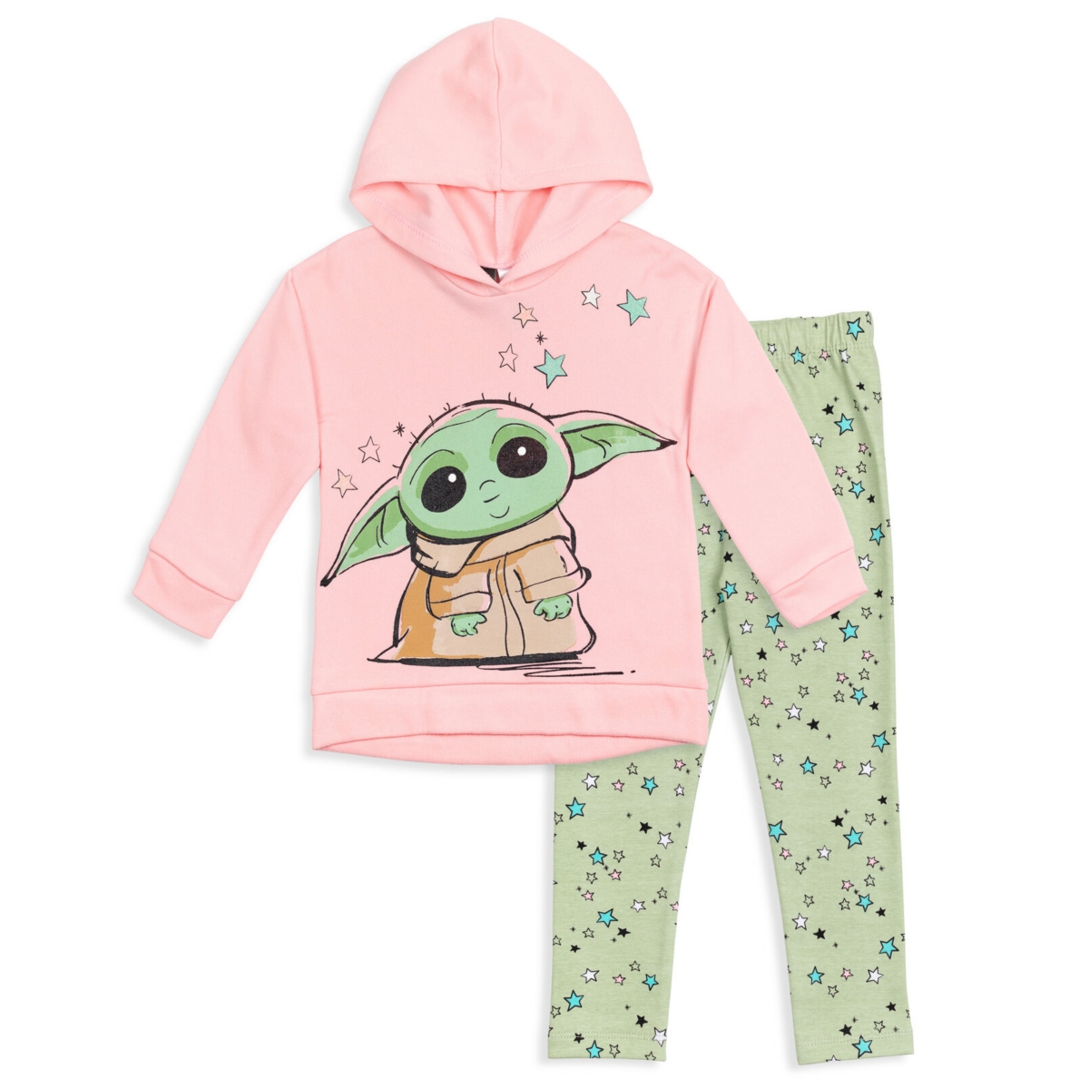 Click here for Star Wars Girls The Mandalorian Yoda Pullover Flee... prices