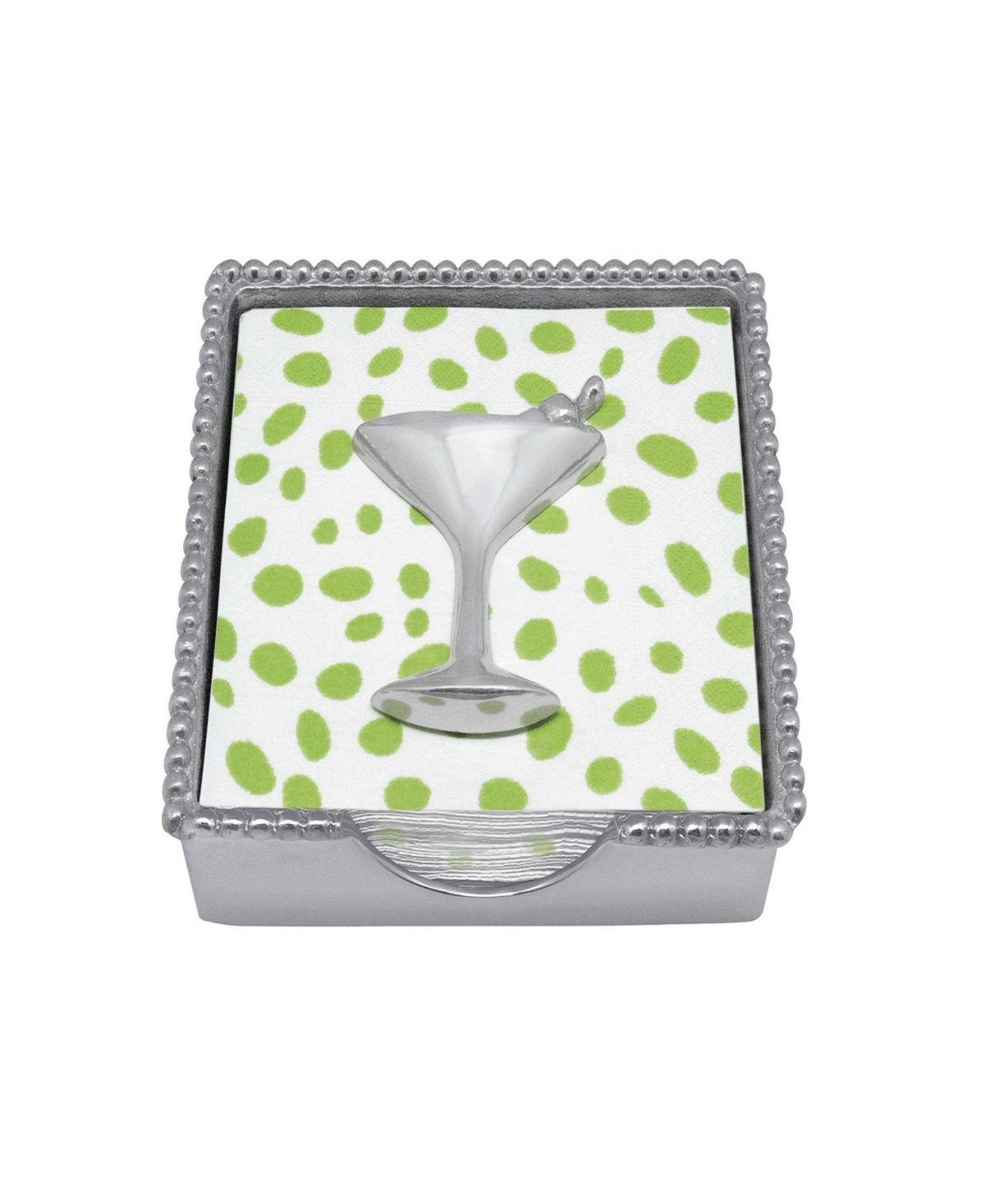 Click here for Mariposa Cocktail Beaded Napkin Box Set - Silver prices