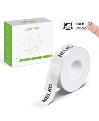 Nelko P21 Label Maker Tape, 14x40mm (0.55"x1.57") Self-Adhesive Label ...