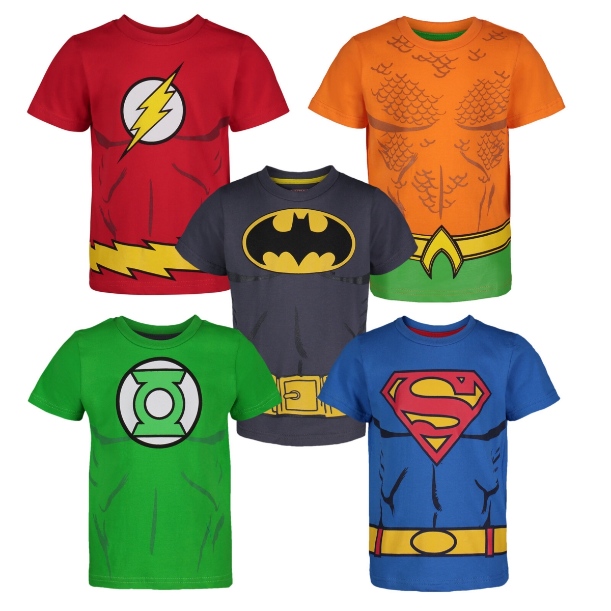 Click here for Justice League Toddler Boys 5 Pack T-Shirts - Mult... prices