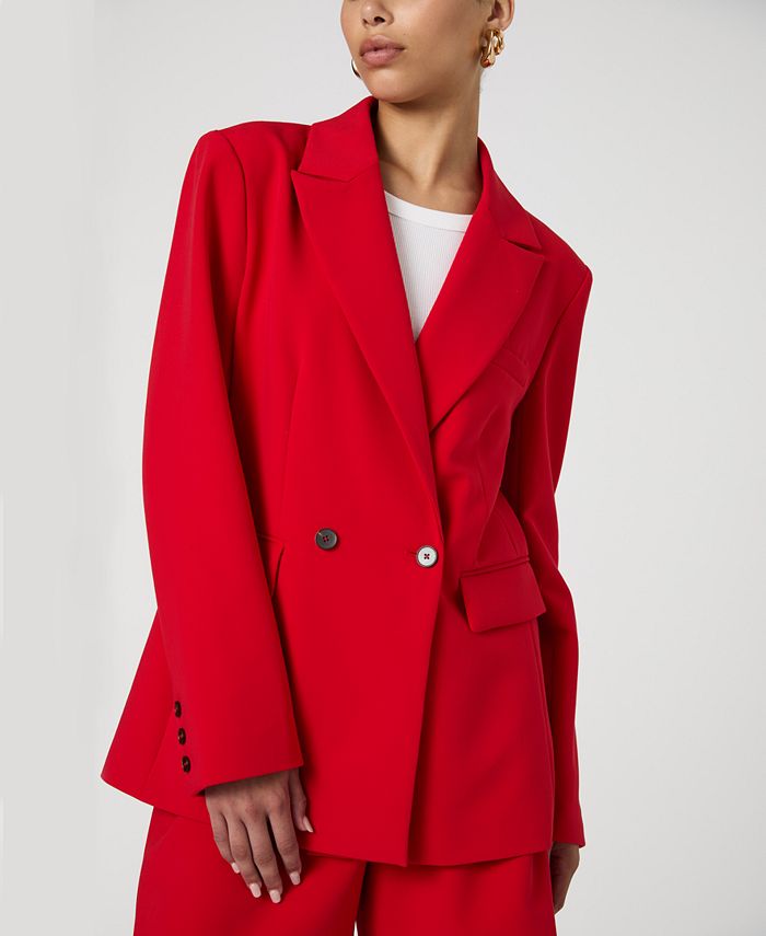 French Connection Women's Azra Long-Sleeve Twill Jacket - Macy's