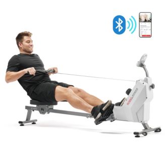 Sunny Health & Fitness SMART Compact Foldable Magnetic Rowing Machine ...