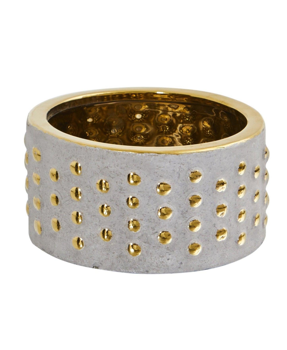 Click here for Slickblue 6.75 Regal Stone Hobnail Planter with Go... prices