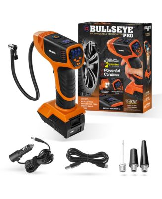 BULLSEYE Pro 150 PSI Cordless Handheld Rechargeable Tire Inflator with ...