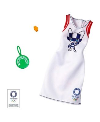 Mattel Barbie Tokyo Olympics 2020 White Dress Clothing Set - Macy's