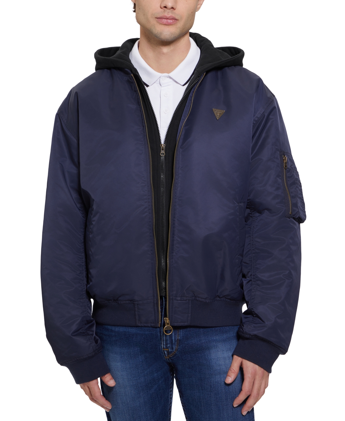 Click here for Guess Mens John Bomber Jacket with Removable Hoode... prices