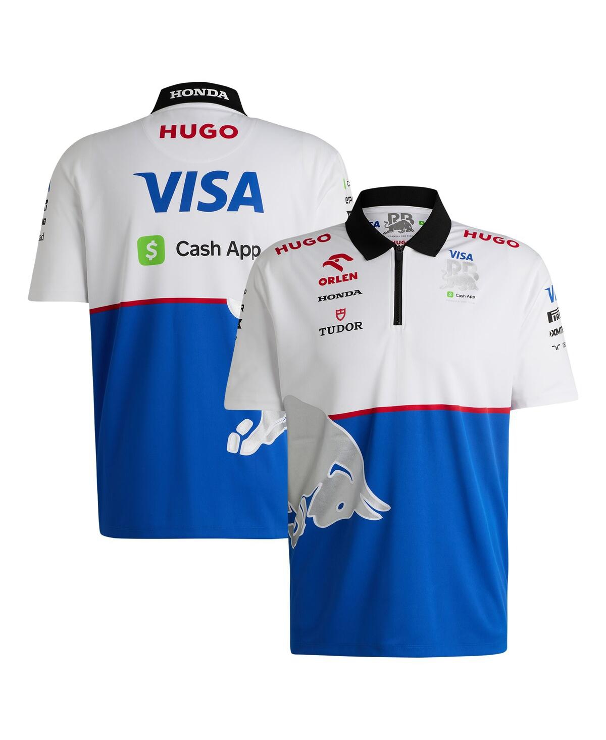 Click here for Hugo Boss Mens Royal/White Rb Cash App Quarter-Zip... prices