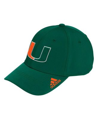 Adidas Men's Green Miami Hurricanes Locker Room Logo Flex Hat - Macy's