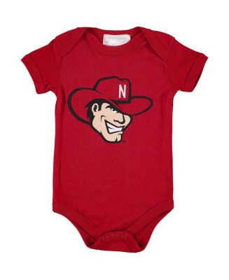 Two Feet Ahead Baby Boys and Girls Scarlet Nebraska Huskers Big Logo ...