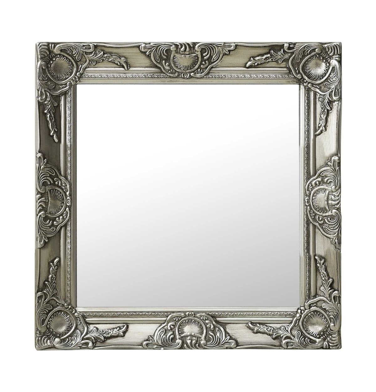 Click here for vidaXL Wall Mirror Baroque Style 19.7x19.7 Silver... prices