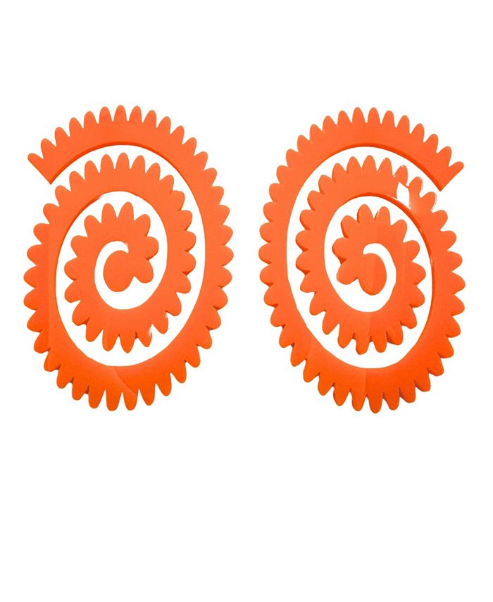 Swanky Designs Spiral Design Earrings - Macy's