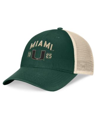 Top of the World Men's Green Miami Hurricanes Heritage Waylon Trucker ...