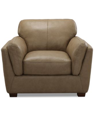 Korder Leather Chair, Created for Macy's - Macy's