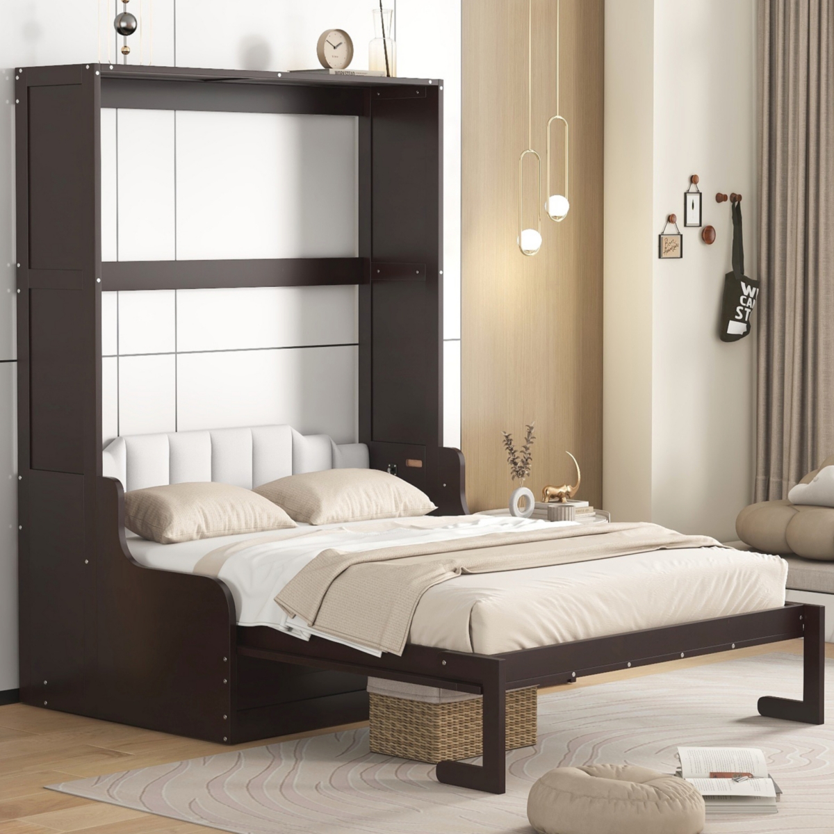 Click here for Streamdale Queen Size Murphy Bed Wall Bed with Cus... prices
