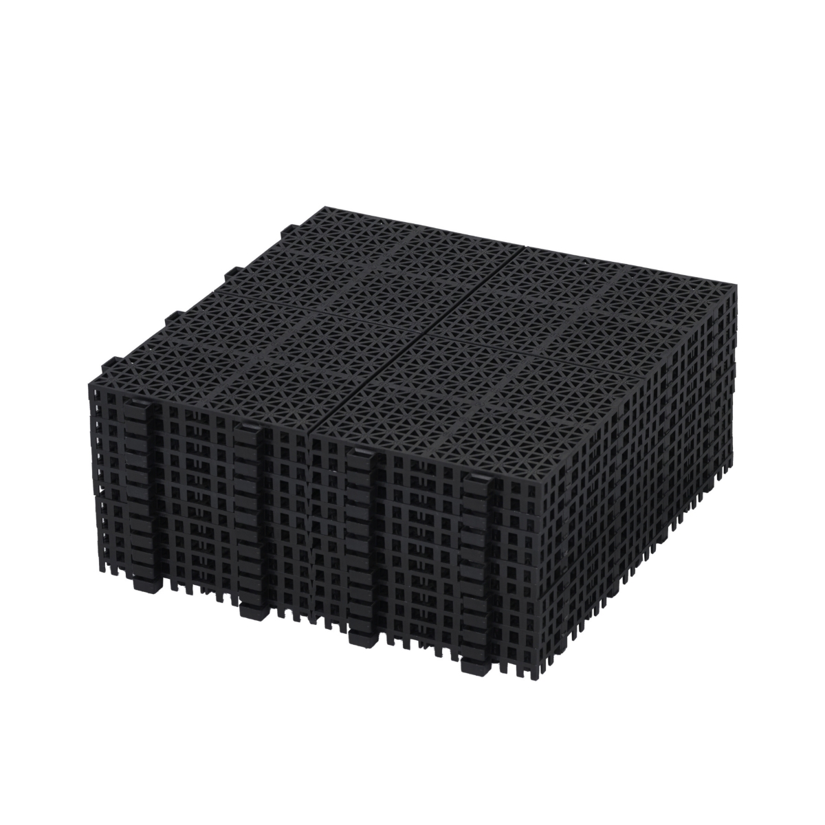 Click here for Streamdale Furniture Black Interlocking Deck Tiles... prices