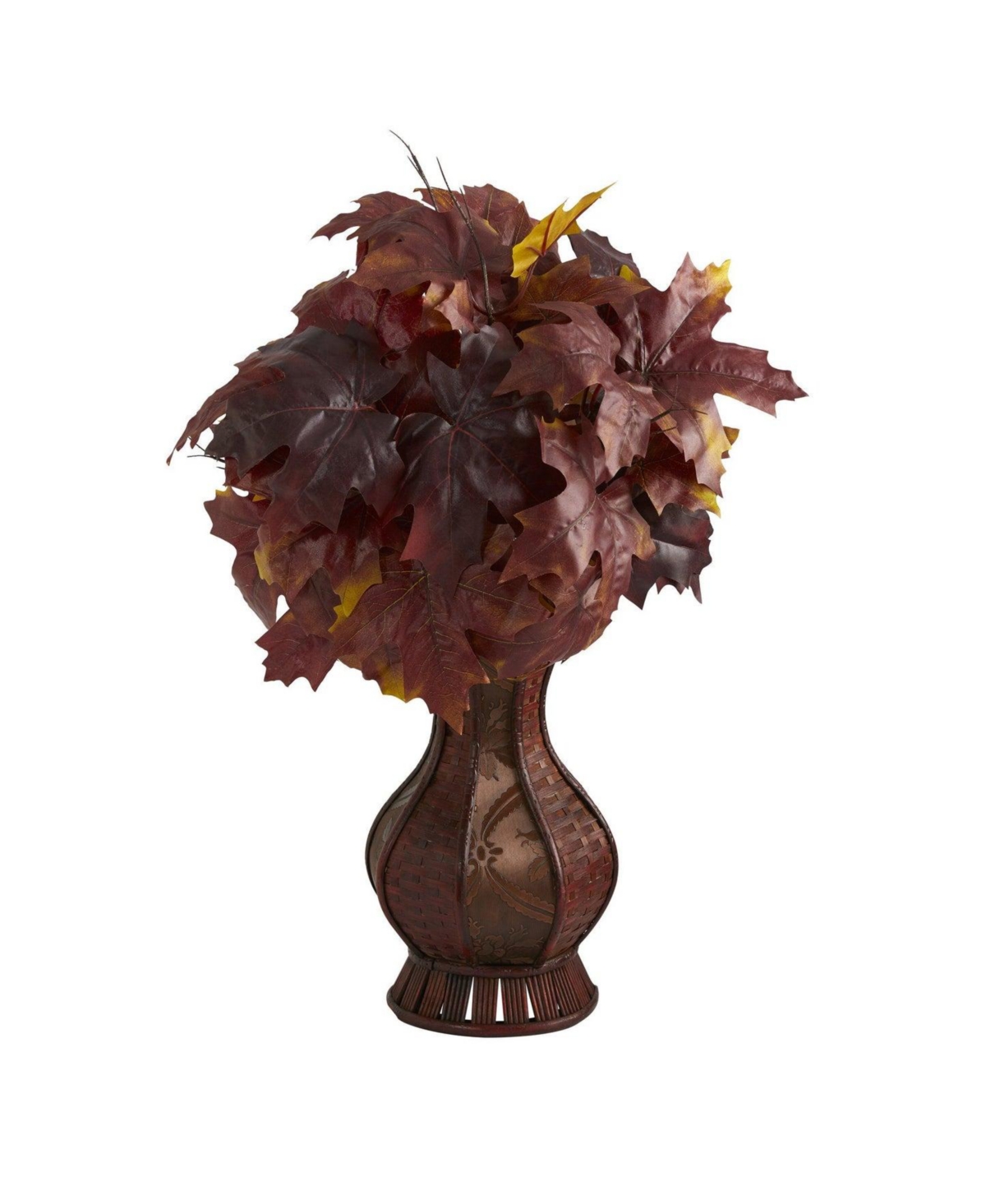 Click here for Slickblue 24 Autumn Maple Leaf Artificial Plant in... prices