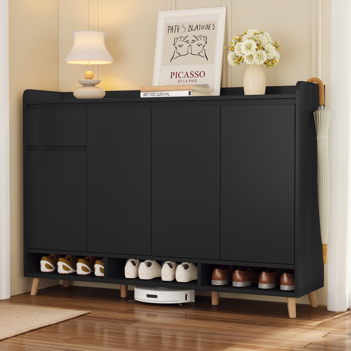 Click here for Simplie Fun Sleek Minimalist Shoe Cabinet with Adj... prices