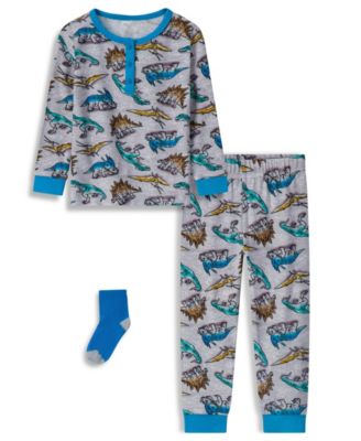 Max & Olivia Baby and Toddler Boys Snug Fit 3-Piece Pajama Set - Macy's