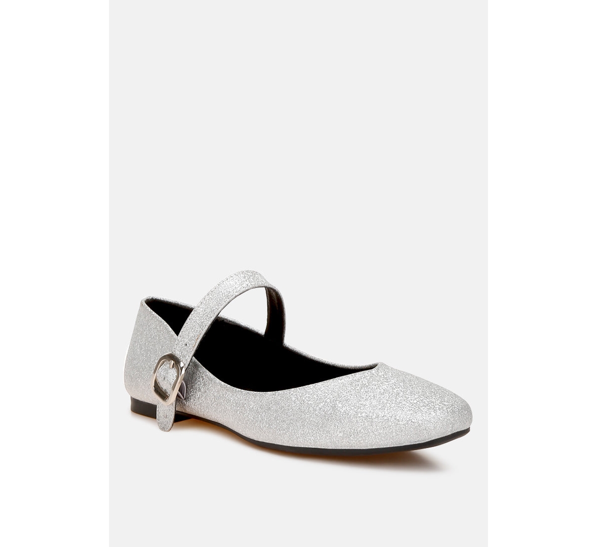 Click here for Herma Glitter Pin Buckle Ballerinas Women - Silver... prices