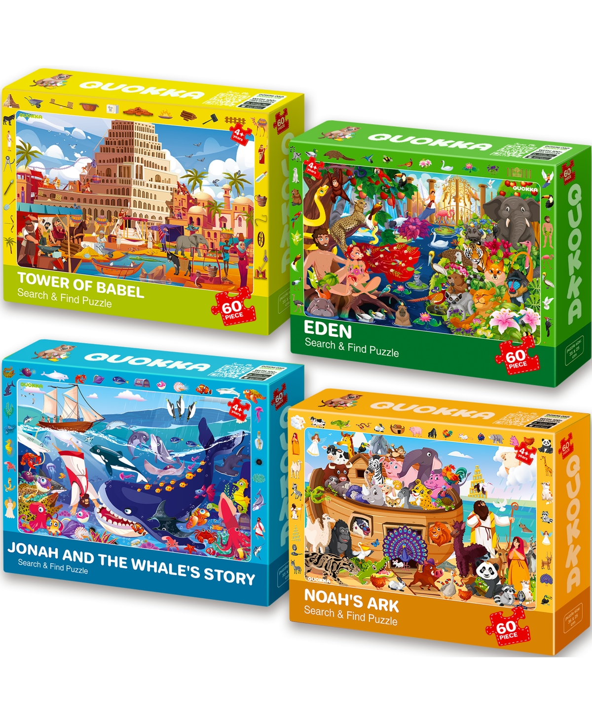 Click here for Quokka 4 x 60 Pieces Puzzles for Kids Ages 4-6 - E... prices