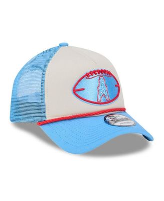 New Era Men's Stone/Light Blue Houston Oilers 2024 Sideline Historic ...