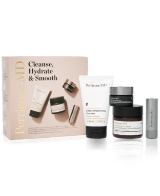 Perricone MD 4-Pc. Cleanse, Hydrate & Smooth Skincare Set, Created for ...
