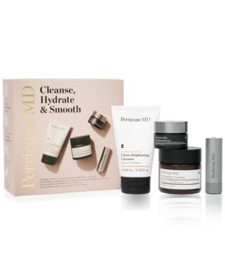 Perricone MD 4-Pc. Cleanse, Hydrate & Smooth Skincare Set, Created for ...