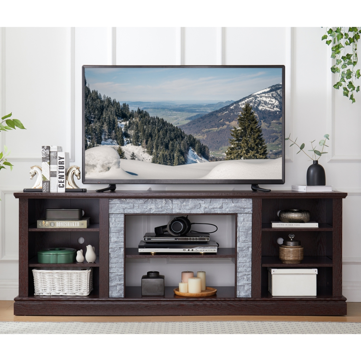 Click here for Streamdale Modern Faux Stone Tv Console with Stora... prices