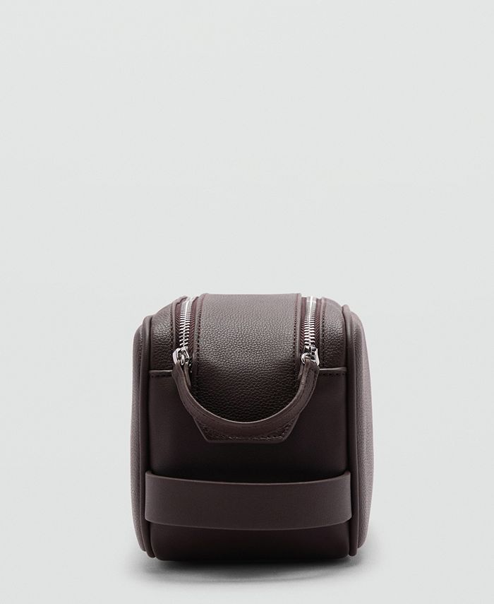 MANGO Men's Zipped Pebbled Cosmetic Bag - Macy's