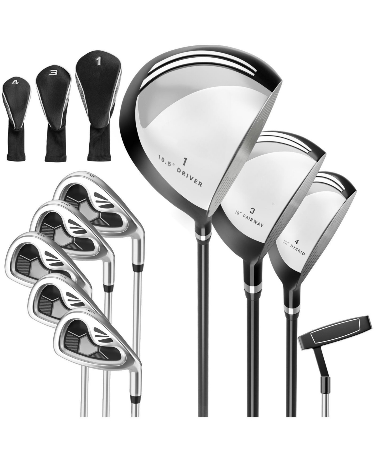 Click here for Skonyon Mens 9 Pieces Complete Golf Club Set-Gray... prices
