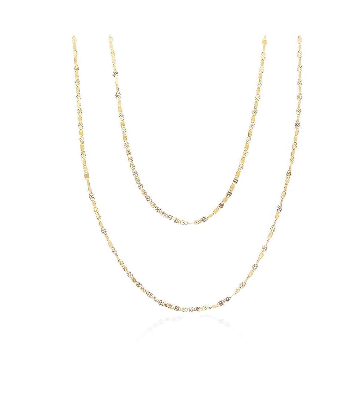 Click here for The Lovery Sparkle Chain Necklace 14K Gold 24 inch... prices
