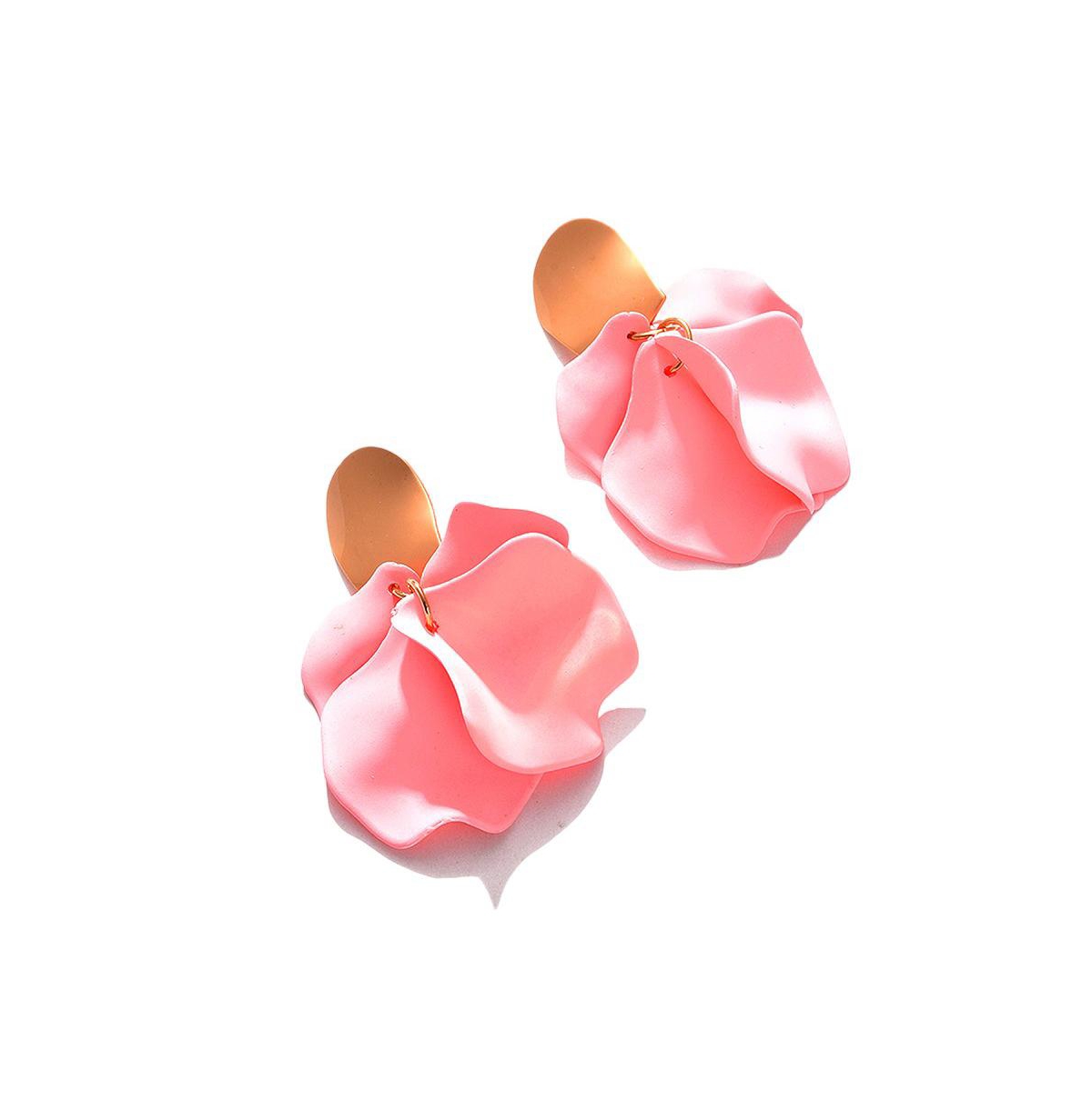 Click here for Sohi Womens Flora Drop Earrings - Pink prices