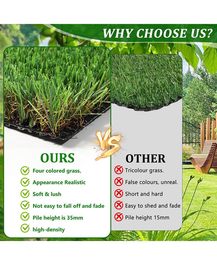 Simplie Fun 4x10ft Outdoor Artificial Grass Decor - Macy's