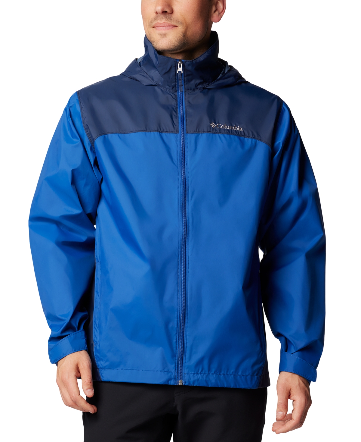 Columbia Mens Glennaker Lake Ii Rain Jacket - Mountain Blue  Collegiate Navy