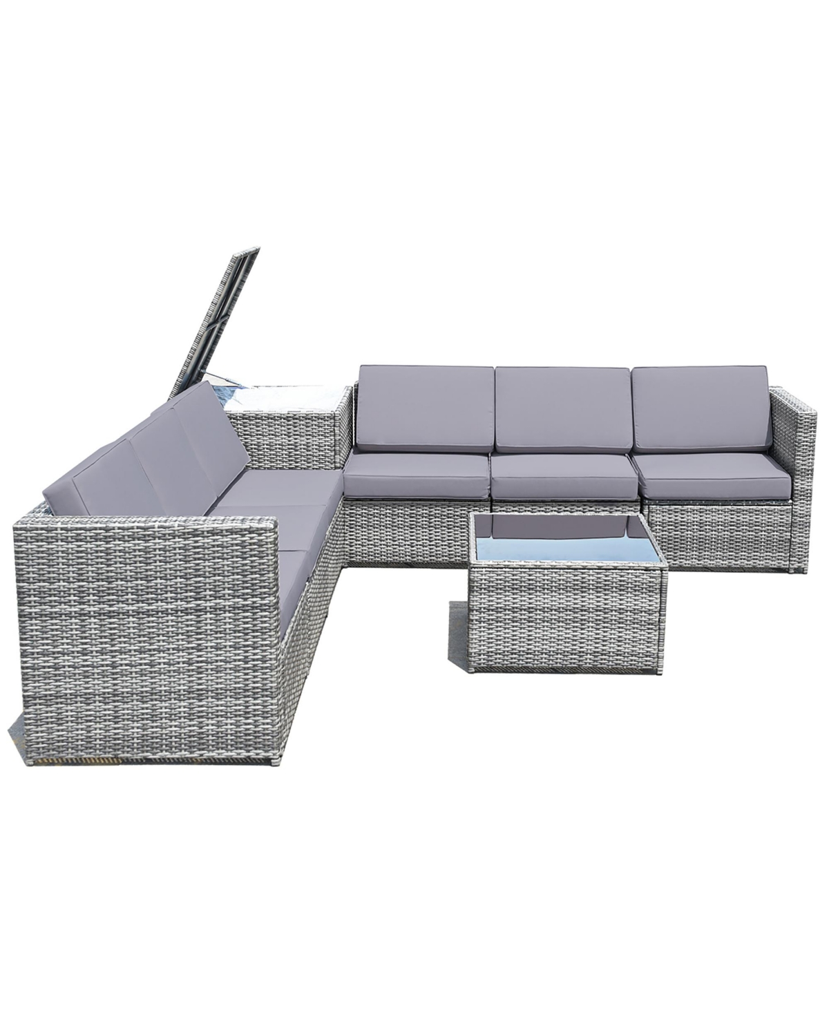 Click here for 8 Pcs Wicker Sofa Rattan Furniture Set Patio Furni... prices
