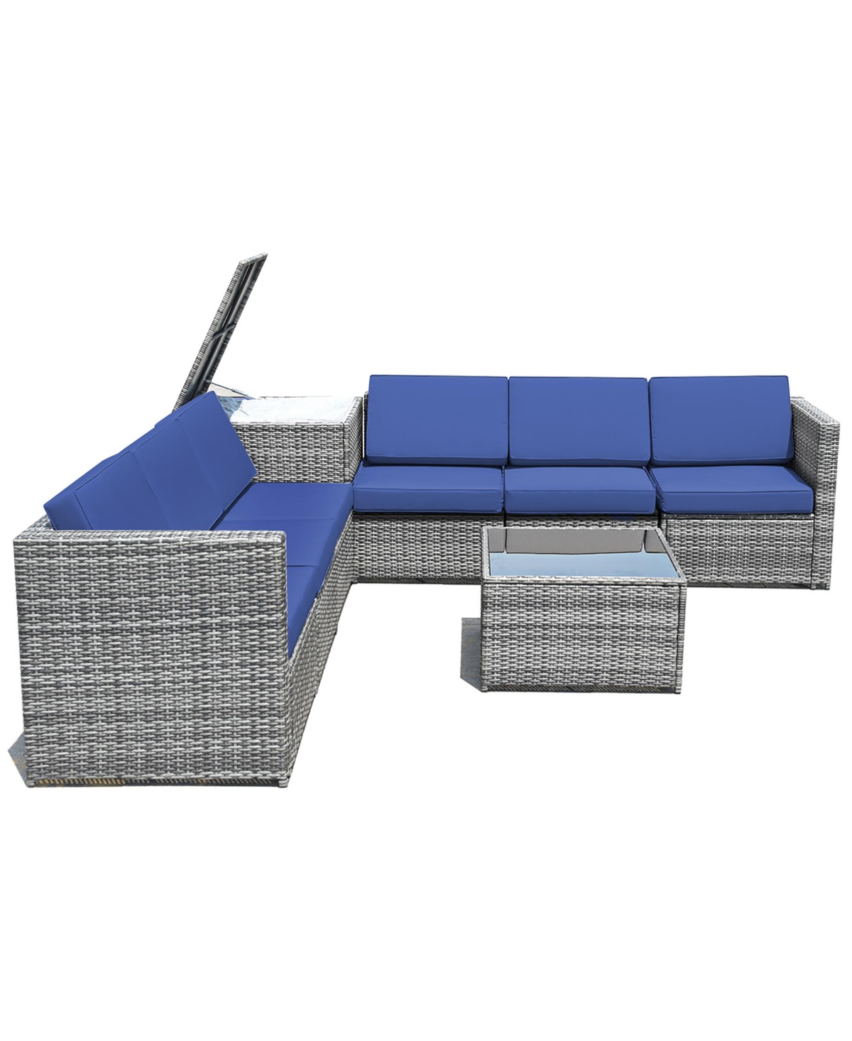 Click here for 8 Pcs Wicker Sofa Rattan Furniture Set Patio Furni... prices