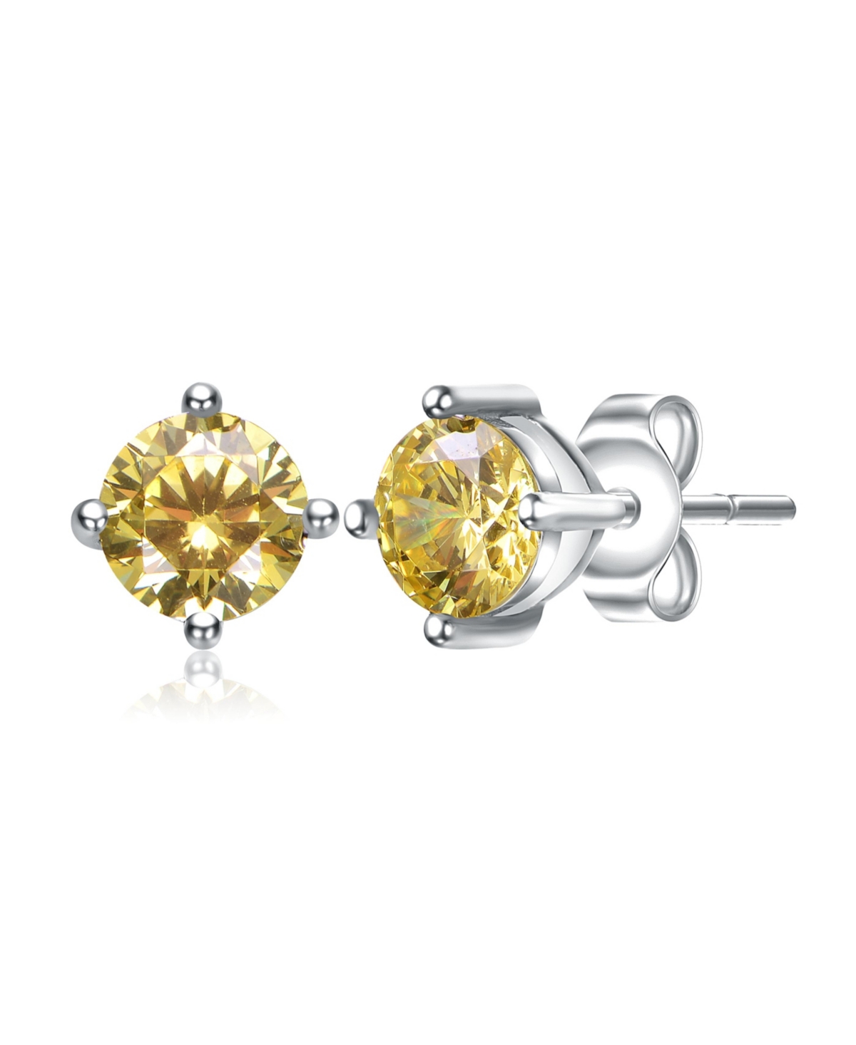 Click here for GigiGirl Sterling Silver Solitaire Stud Earrings -... prices