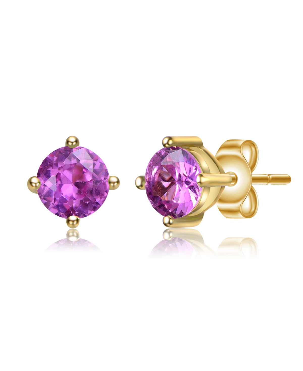 Click here for GigiGirl Sterling Silver Solitaire Stud Earrings -... prices