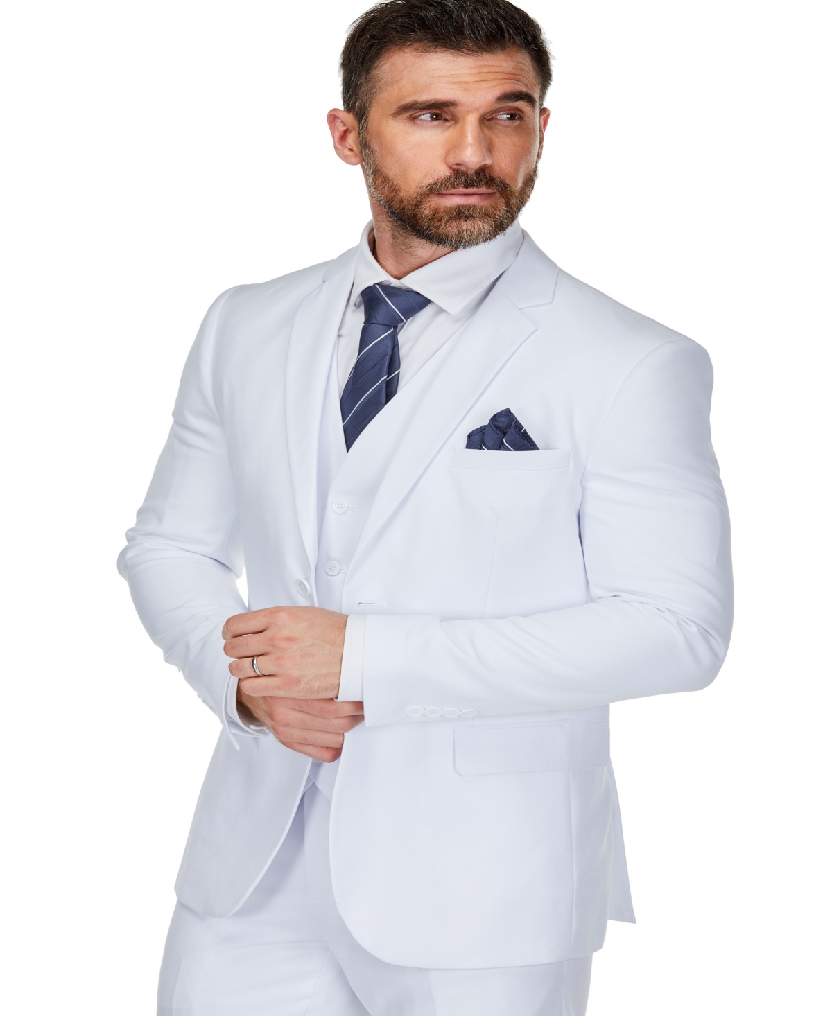Click here for Braveman Mens 3-Piece Premium Vested 3-Piece Slim... prices