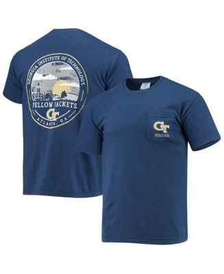 Image One Men's Navy Georgia Tech Yellow Jackets Circle Campus Scene T ...