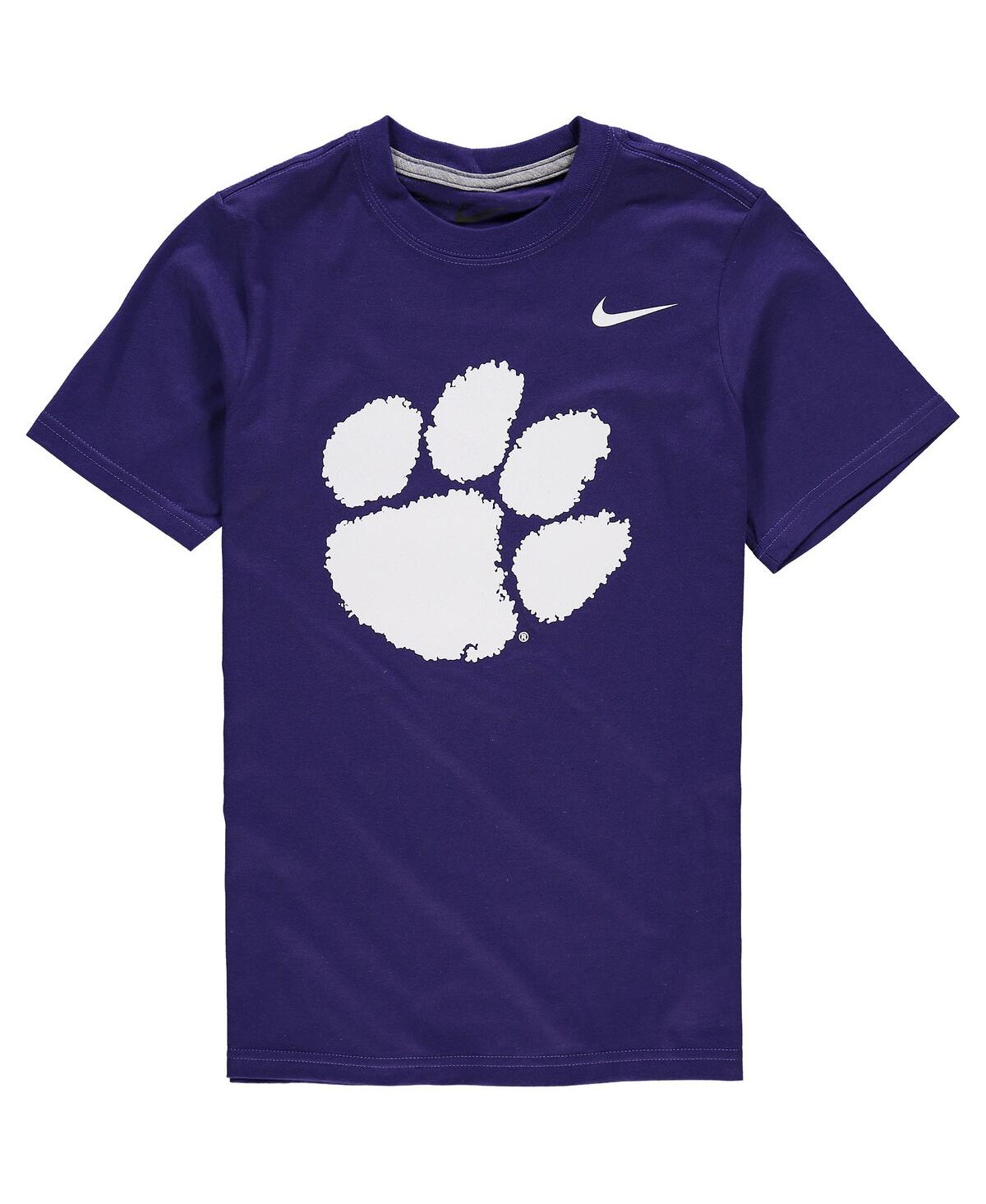 Click here for Nike Big Boys and Girls Purple Clemson Tigers Cott... prices