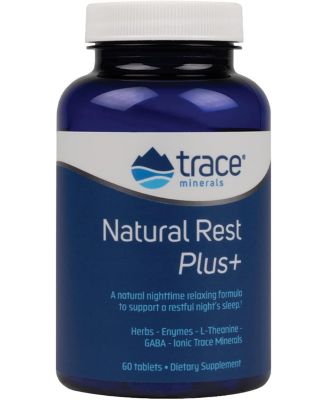 Trace Minerals Natural Rest Plus Dietary Supplement | Night Time ...