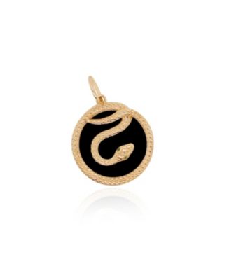 The Lovery Onyx Snake Charm - Macy's