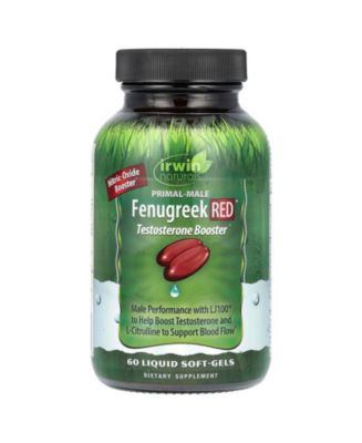 Irwin Naturals Primal-Male Fenugreek RED Testosterone Booster - 60 ...