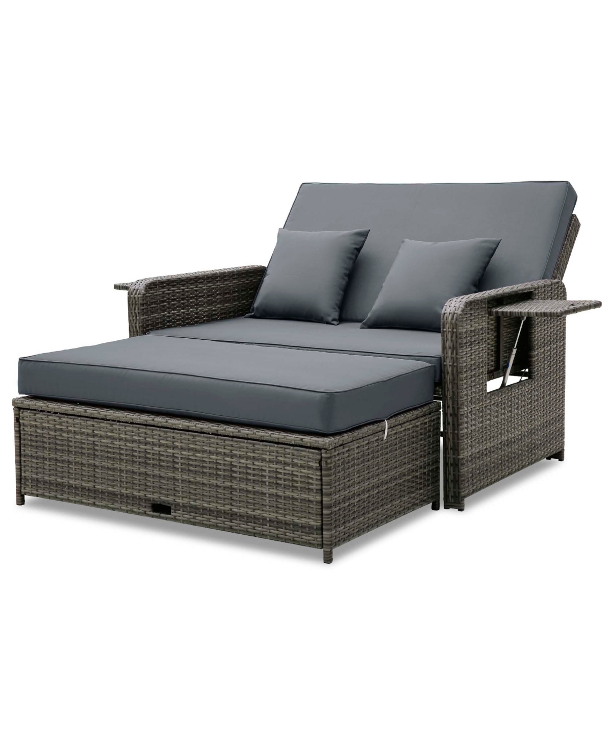 Click here for Wicker Loveseat Sofa Set Patio Rattan Daybed with... prices