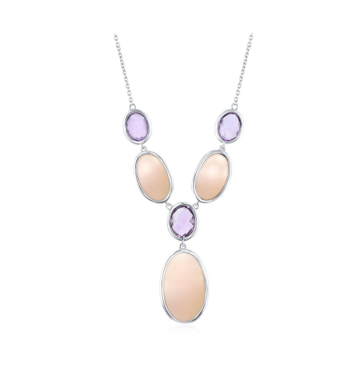 Click here for Simona Sterling Silver Alternating Oval Amethyst &... prices