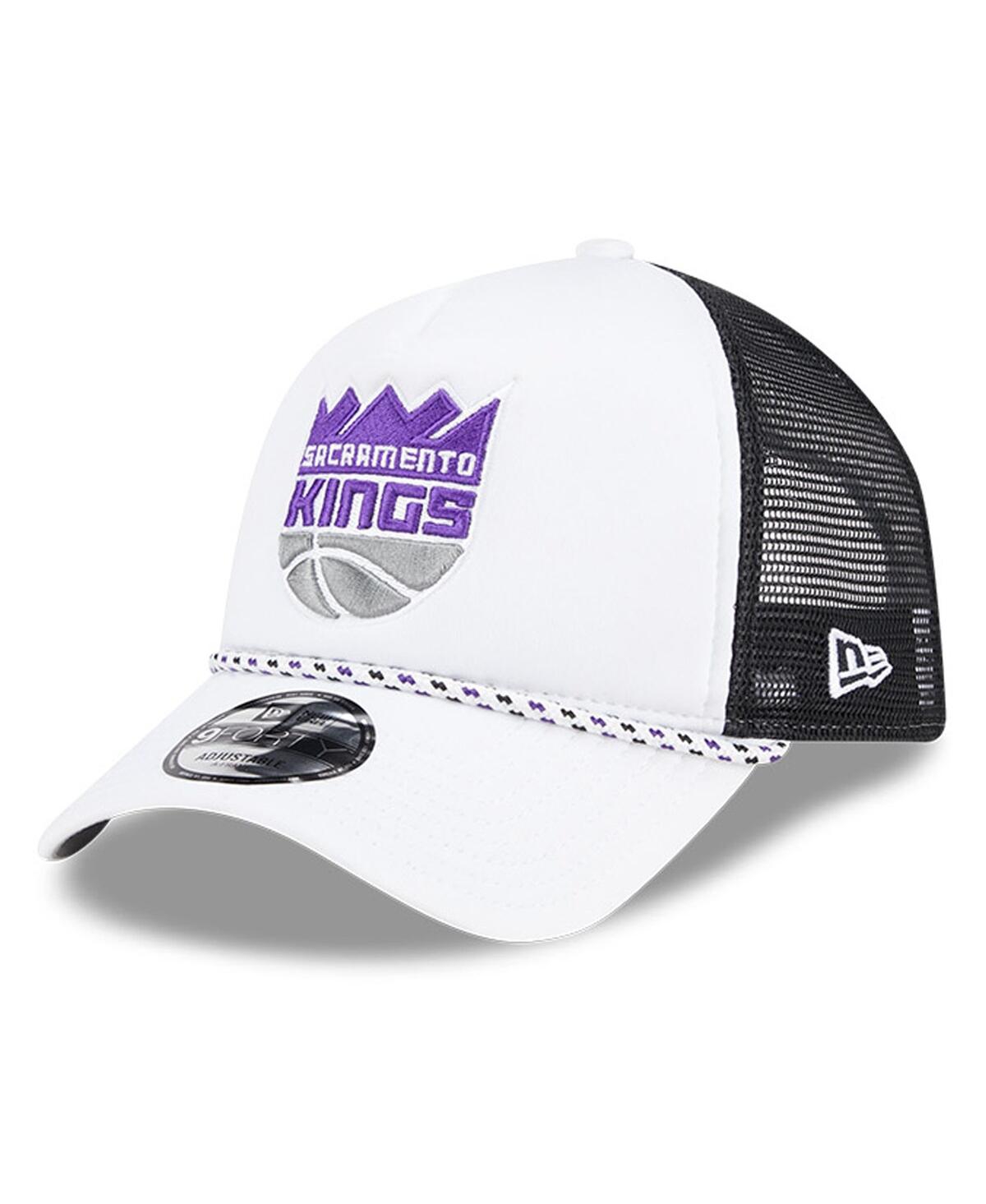 Click here for New Era Mens White/Black Sacramento Kings Court Sp... prices