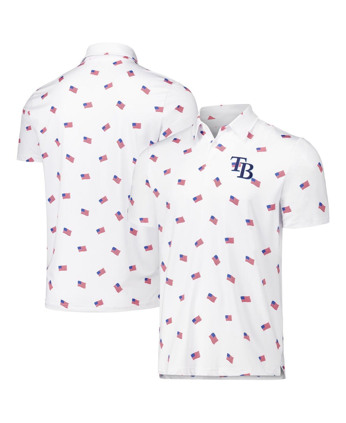 Click here for Antigua Mens White Tampa Bay Rays Americana Polo -... prices
