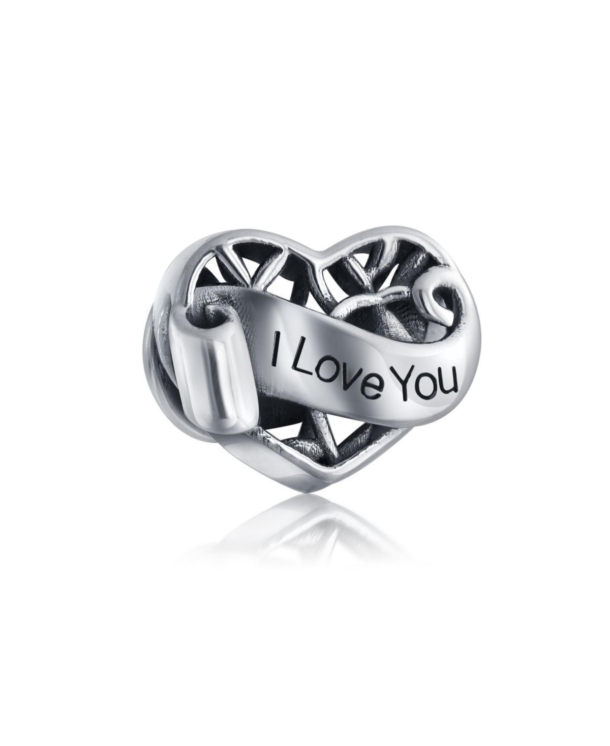 Click here for Bling Jewelry Romantic Filigree Heart Charm Bead f... prices